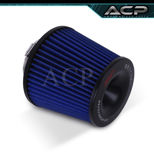 Fits 3" 3 Inch JDM Cold Air Intake Cone Filter Blue Universal | eBay