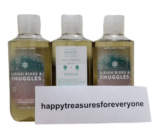 3 Bath & Body Works Sleigh Rides & Snuggles Shower Gel | eBay