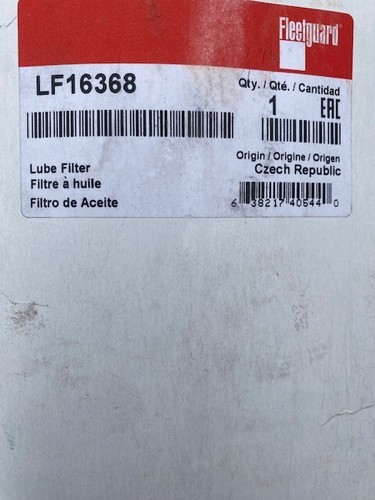 LF16368 GENUINE FLEETGUARD ENGINE OIL FILTER | eBay