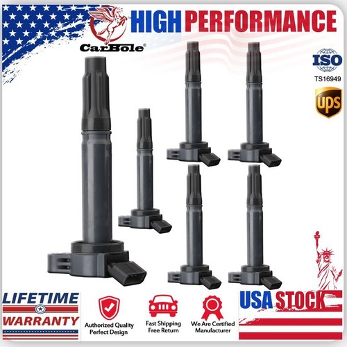 6 Pack Ignition Coil For Toyota Camry Rav4 Avalon Lexus RX350 ES350 3 ...