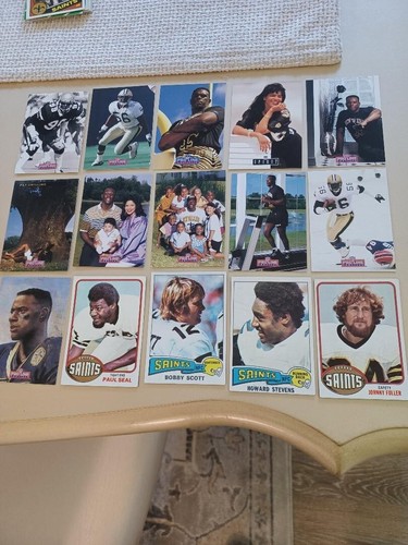 LOT 15 NEW ORLEANS SAINTS IRONHEAD HEYWARD JIM MORA STABLER FOOTBALL ...