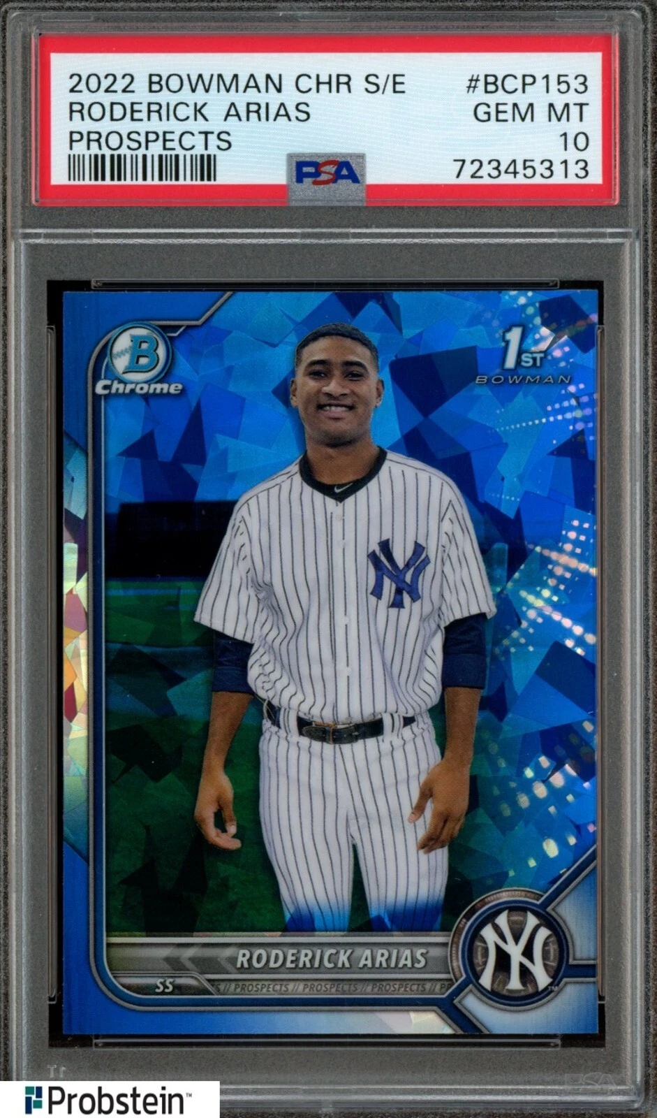 Roderick Arias 2022 Bowman Chrome Sapphire Edition #BCP-153 Prospects ...