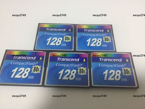 5X Transcend 128mb 80X compact flash memory card CF Card | eBay