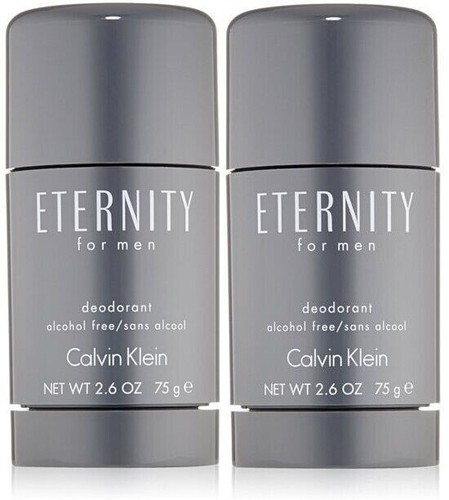 Lot of 2 Pc ETERNITY by CK Calvin Klein Deodorant Stick 2.6 oz / 75g ...