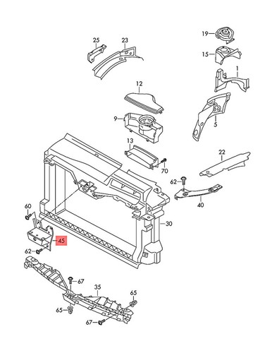 OEM Support For Lock Carrier VW Scirocco 1K8805567A | eBay