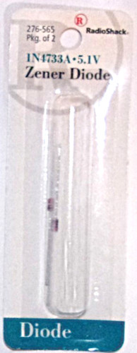 Radio Shack #276-565 Zener Diode (Pack of 2) IN4733A 5.1Y NEW | eBay