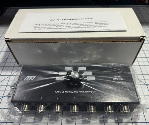 NIB MFJ MFJ-1701 6 Position Antenna Switch | eBay