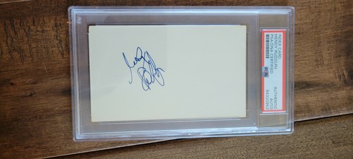 MENDY RUDOLPH SIGNED 3X5 INDEX CARD NBA REFEREE CBS JEWISH HALL OF FAME ...