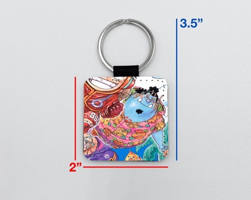 One Piece Anime Egghead Luffy Jinbi Franky Keychain | eBay