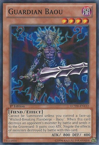 Guardian Baou 1st Edition Near Mint Card YUGIOH LCYW-EN132 Legendary ...