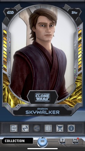 ANAKIN SKYWALKER-GOLD TIER 8 DAY 2 BASE 2024 S 1-TOPPS STAR WARS CARD ...