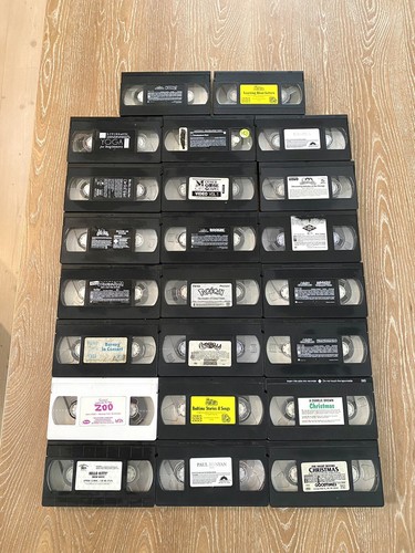 Assorted Children's Shows and Movies on VHS without Cases lot of 23 VHS ...