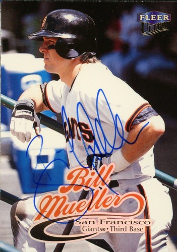 1999 Fleer Ultra BILL MUELLER Signed Card autograph AUTO GIANTS CUBS ...