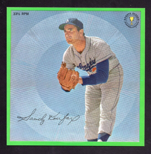 1964 AuraVision Records #9 Sandy Koufax Los Angeles Dodgers 33 1/3 RPM ...
