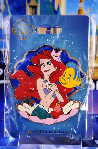 Disney D23 Pin The Little Mermaid 35th Anniversary WDI Ariel Flounder ...
