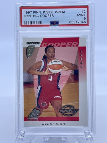 1997 Pinnacle WNBA Cynthia Cooper #2 Houston Comets Rookie RC PSA 9 ...