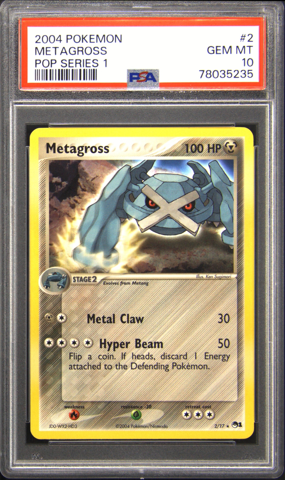 Metagross 2004 POP Series 1 #02/17 Base PSA 10 Price Guide - Sports ...