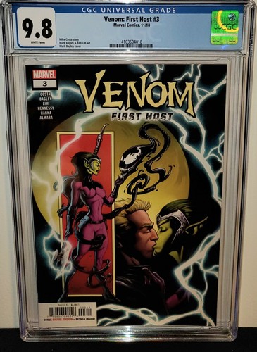 VENOM FIRST HOST #3 CGC 9.8 1ST PRINT! 2018! 1ST APP OF SLEEPER! DYLAN ...