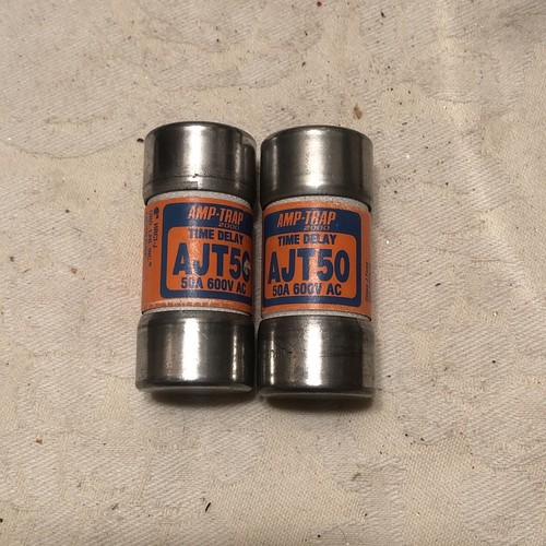 2 - Amp Trap 2000 AJT50 Dual Element Time Delay Fuse 50A 600V AC | eBay