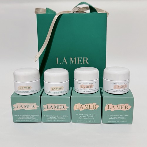 4 X La Mer The Moisturizing Soft Cream 0.24 Oz/7ml Each Total 28ml New ...