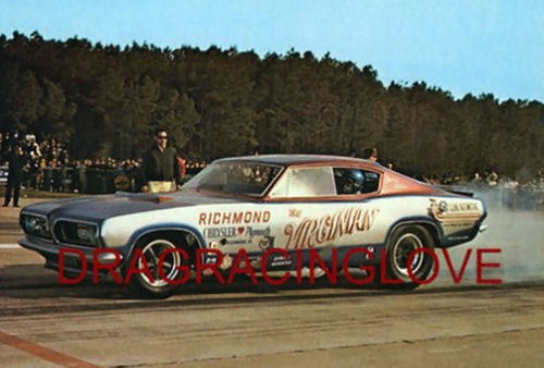 "Pee Wee" Wallace "VIRGINIAN" 1969 Plymouth 'Cuda NITRO Funny Car PHOTO ...