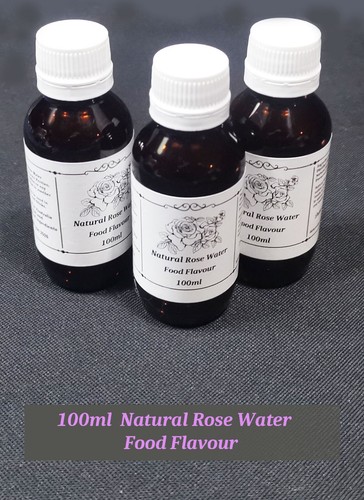 100ml of Natural Rose water - food flavour - | eBay