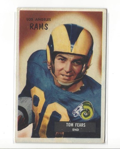 1955 Bowman #43 Tom Fears Rams - EX | eBay