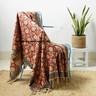 Soft Warm 100% Cotton Hand Block Printed Throw Blanket Home Decor Sofa ...
