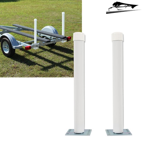 Pair Of Trailer Post Guide-On Guide On Post For Boat Zinc-Plated Steel ...