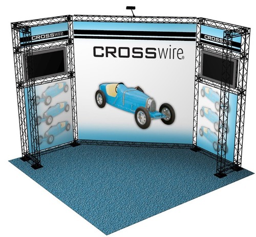 CrossWire 10x10 portable Trade show display Composite Plastic ...