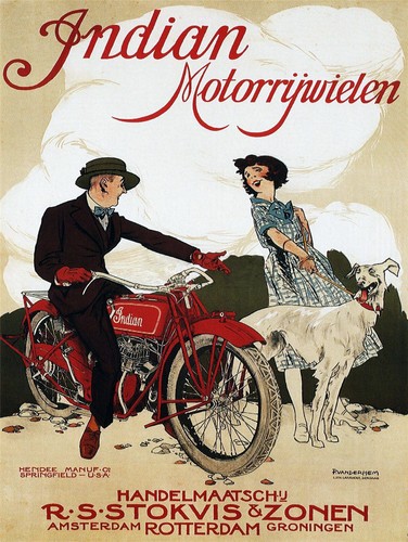 1920s Vintage Indian Motorcycle Poster 11 x 17 Giclee Iris Print | eBay