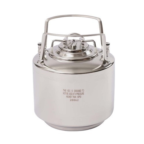 Stainless Steel 1.6 Gallon Mini Ball Lock Keg System For Small Batch ...