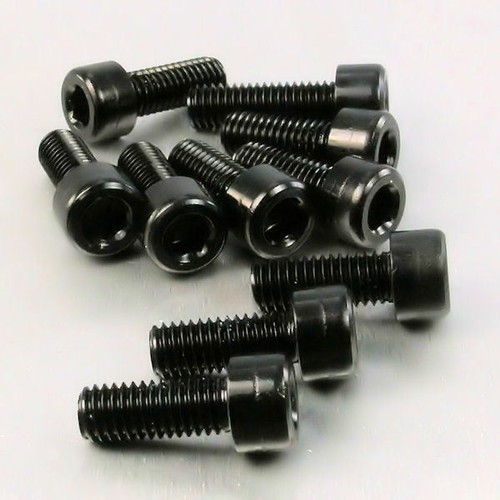 Vis BTR en Aluminium M8 x (1.25mm) x 20mm Pack x 10 Noir | eBay