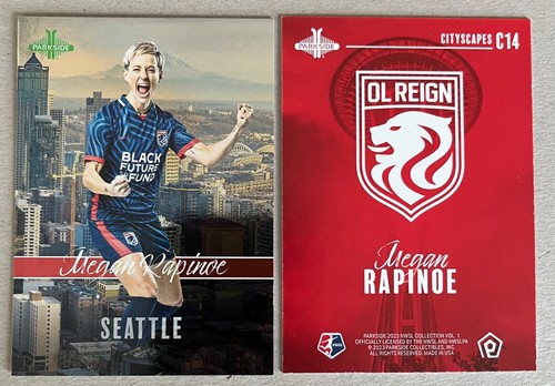 Megan Rapinoe 2023 Parkside NWSL Volume 1 CITYSCAPES Card #C14 OL REIGN ...