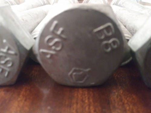 Lot of (10) 3/4"-10 x 4-1/2" B8 Heavy Hex Bolts, Stainless Steel, ASF ...