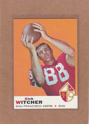 1969 TOPPS FOOTBALL DICK WITCHER #91 49ERS NM/NM+ *A40804 | eBay