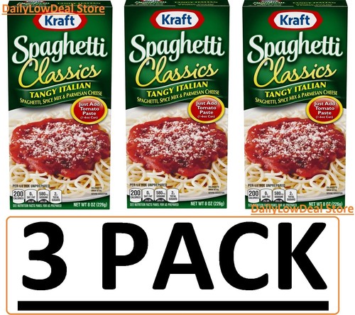 3 PACK - Kraft Spaghetti Classics Tangy Italian 8 oz (Total 24 oz) FAST ...