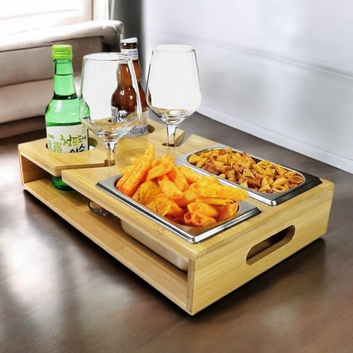 Couch Bar Tray Snack Box Wine Box Holder Living Room Sofa Home Gift ...