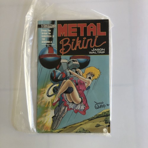 1990 Vintage Metal Bikini #1 Eternity Comics Jason Waltrip | eBay