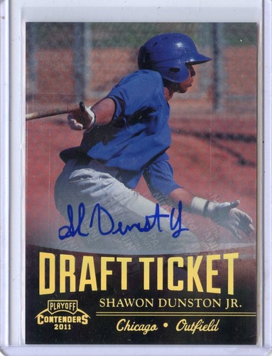 2011 CONTENDERS #DT67 SHAWON DUNSTON JR. ROOKIE RC AUTOGRAPH AUTO ...