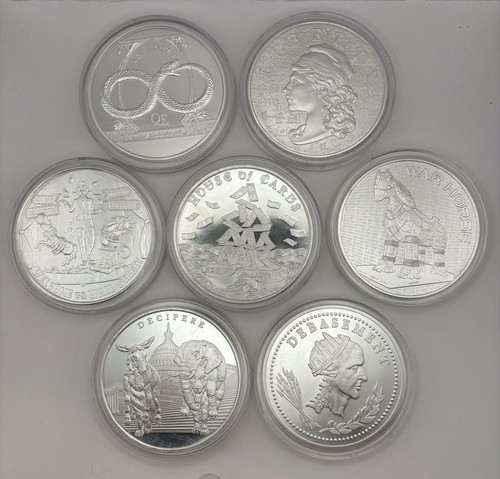 The Complete Awakening Series, All 7 of the 5 Oz Silver Coins ...