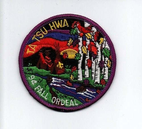 Boy Scout OA lodge 138 Ta Tsu Hwa 1994 Fall Ordeal Activity Patch | eBay