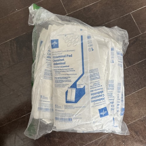 Medline Sterile Extra Absorbent Abdominal Pad, 8" x 7.5", Box of 25 ...
