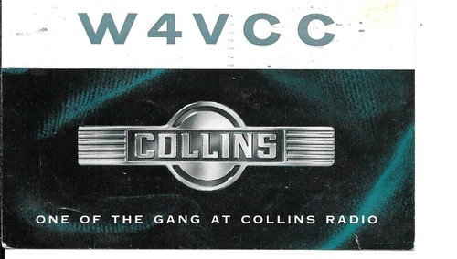 QSL 1962 Arlington Virginia Collins employee radio card | eBay