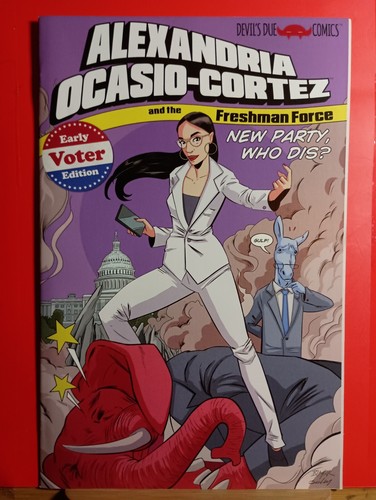2019 Devil's Due Comics Alexandria Ocasio-Cortez Freshman Force 1 Tim ...