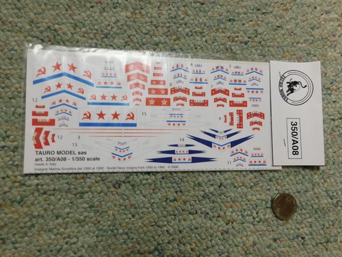 Tauro decals 1/350 Art 350/A08 Russian Soviet signal flags - 2 sheets ...
