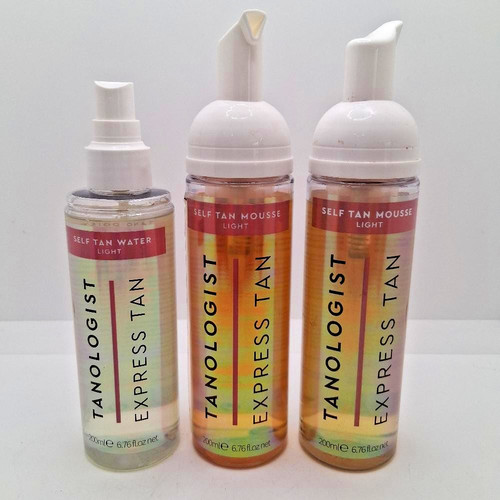 Missing Lids -2 Bottles Tanologist Light Self Tan Mousse, & 1 Light ...