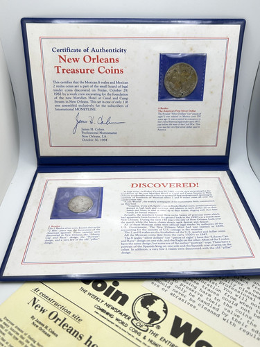 RARE New Orleans Treasure Coins Silver Mexico 8 Reales & 2R Coin World ...