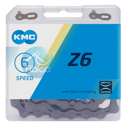 NEW KMC Z6 6-7-SPEED CHAIN 116 LINK Hollow Inner Plate | eBay