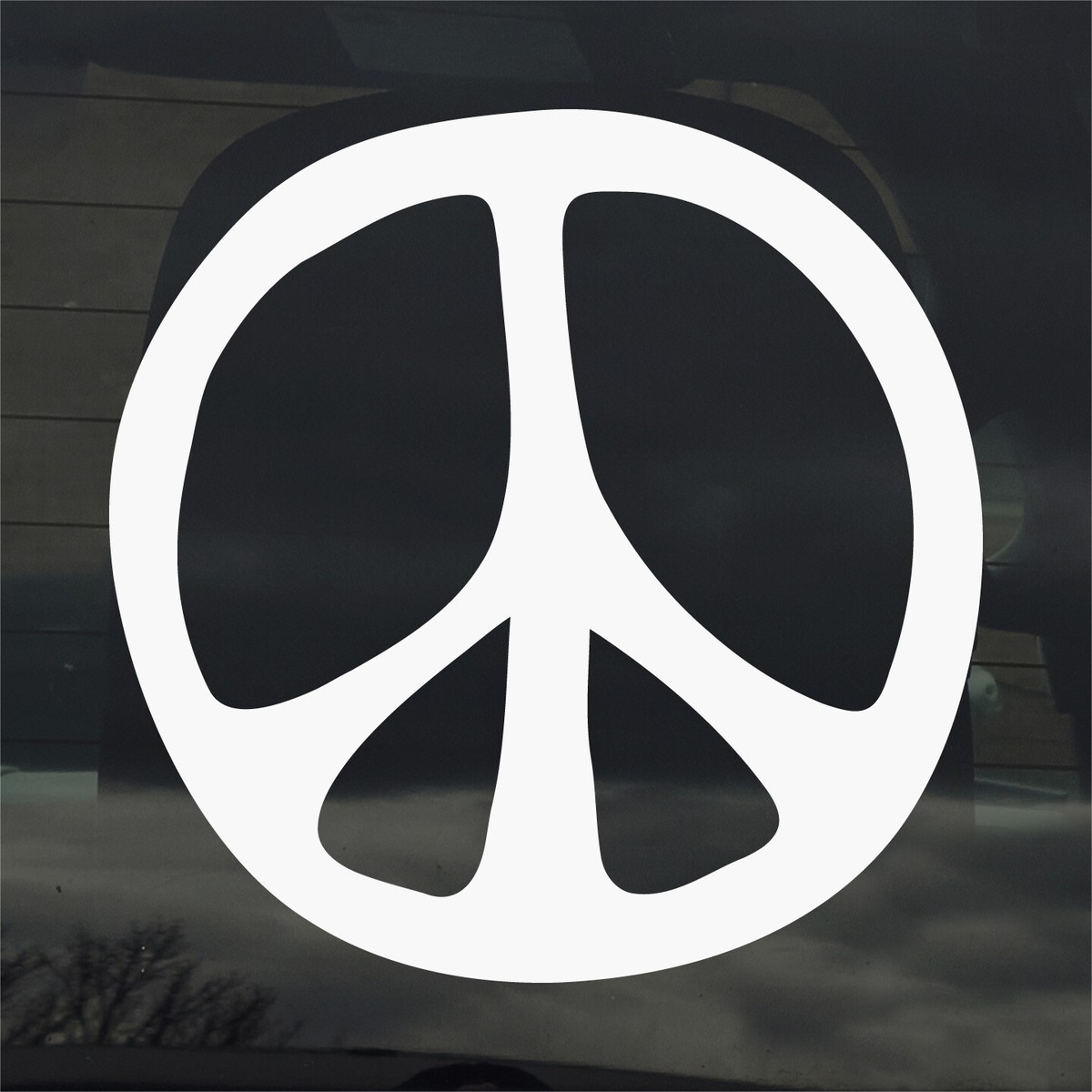 Peace Sign Decal Peace Sign Logo Sticker Vinyl Decal - Love Hippie ...